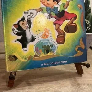 Accents | Vintage Walt Disneys Pinocchio Big Golden Book 1953 1967 ...
